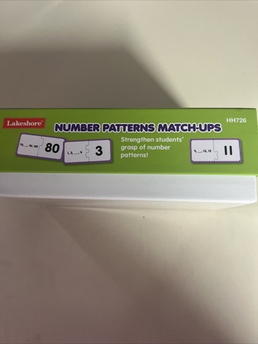 Lakeshore Learning Number Patterns Match-Ups | eBay