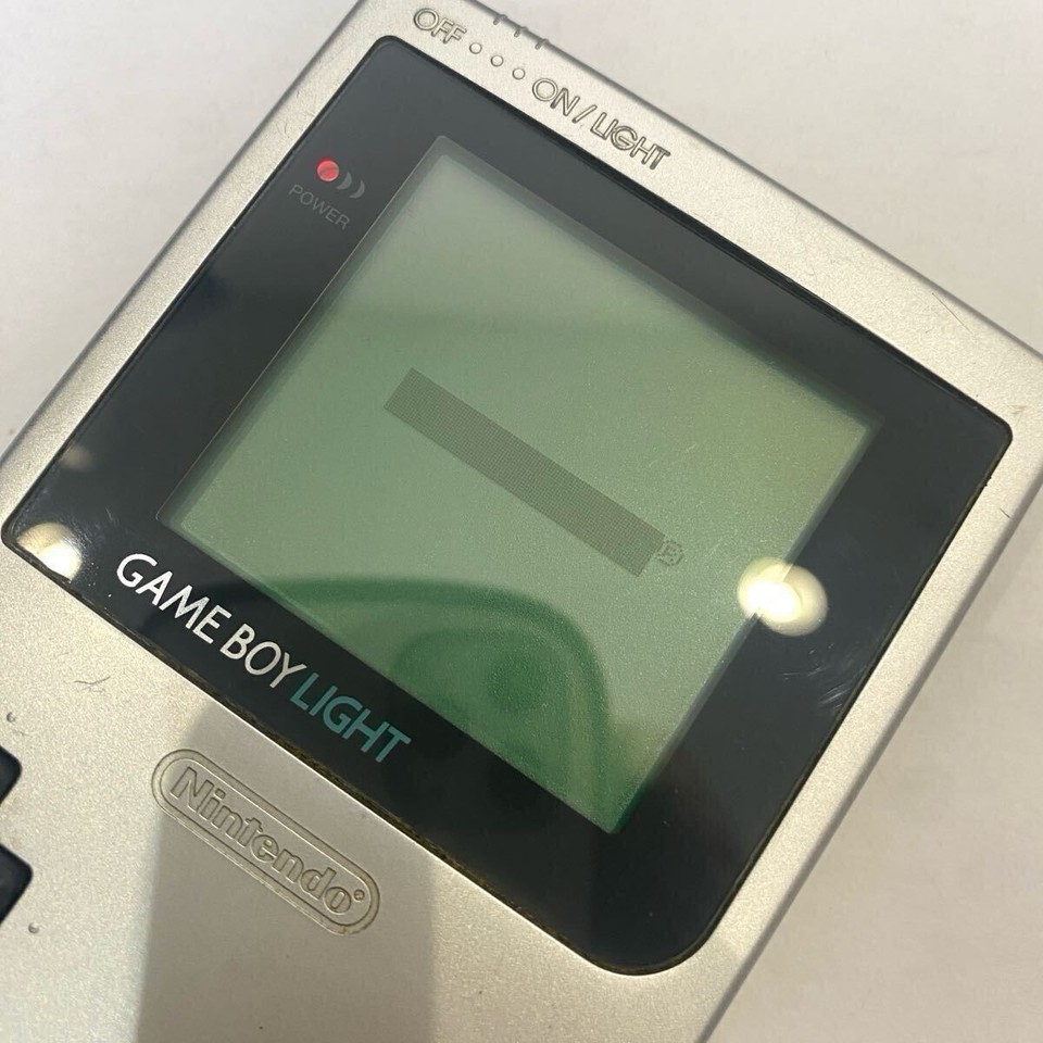Nintendo GameBoy Light Silver Console Backlight Game Region Free Tested ...