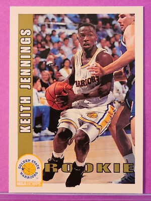 1992-93 Hoops Golden State Warriors Basketball Card #388 Keith Jennings ...