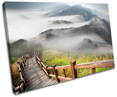 Bridge walk mountain Landscapes SINGLE TOILE murale ART Photo Print | eBay