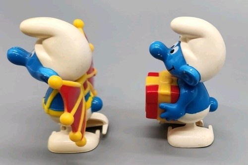Smurf Wind Up Walking Flying Smurf Jokey Smurf 1982 Galoob Peyo Vintage ...