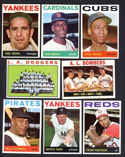 1964 TOPPS BASEBALL COMPLETE SET SHARP MANTLE ROSE CLEMENTE 527974 ...