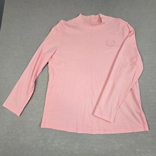 Blair Pink Long Sleeve Mock Turtleneck Pullover Top Women's Medium NWOT ...