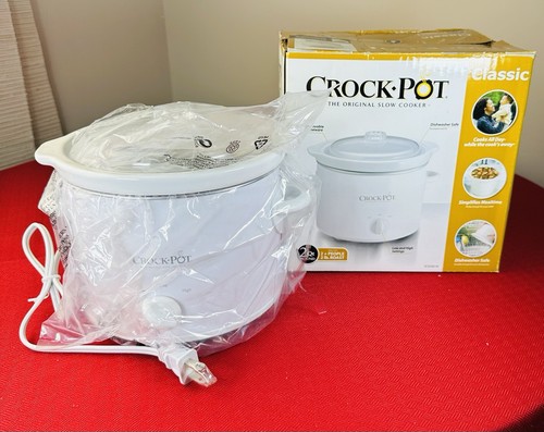 Crockpot® 2-Quart Classic Slow Cooker Small Slow Cooker White NEW NOS ...