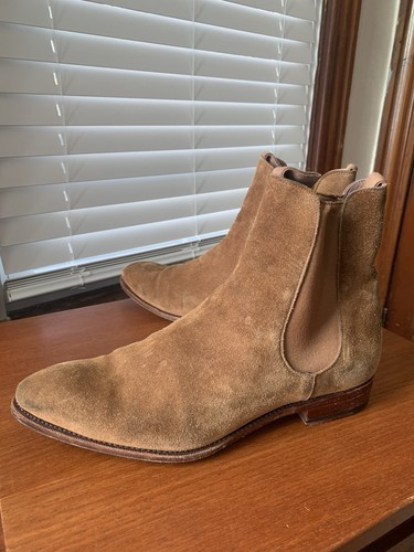 CARMINA 9 UK / 10 US SNUFF SUEDE CHELSEA BOOTS 80186 | eBay