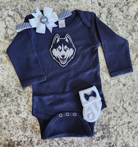 Uconn baby/infant Clothes girl Uconn Baby Gift girl Uconn baby shower ...