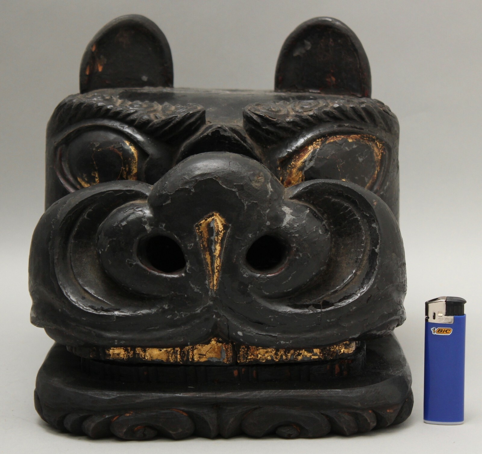 Japanese Antique Shishi Lion mask Wood . Late edo Meji era DD15 | eBay