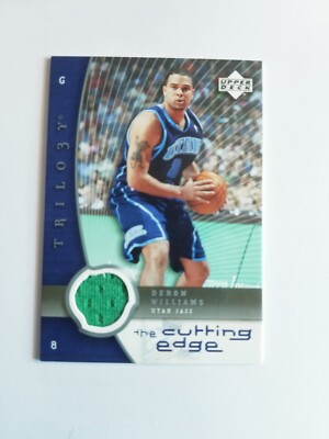 DERON WILLIAMS 2005-06 UD TRILOGY JERSEY RC JAZZ ROOKIE PHOTO SHOOT ...
