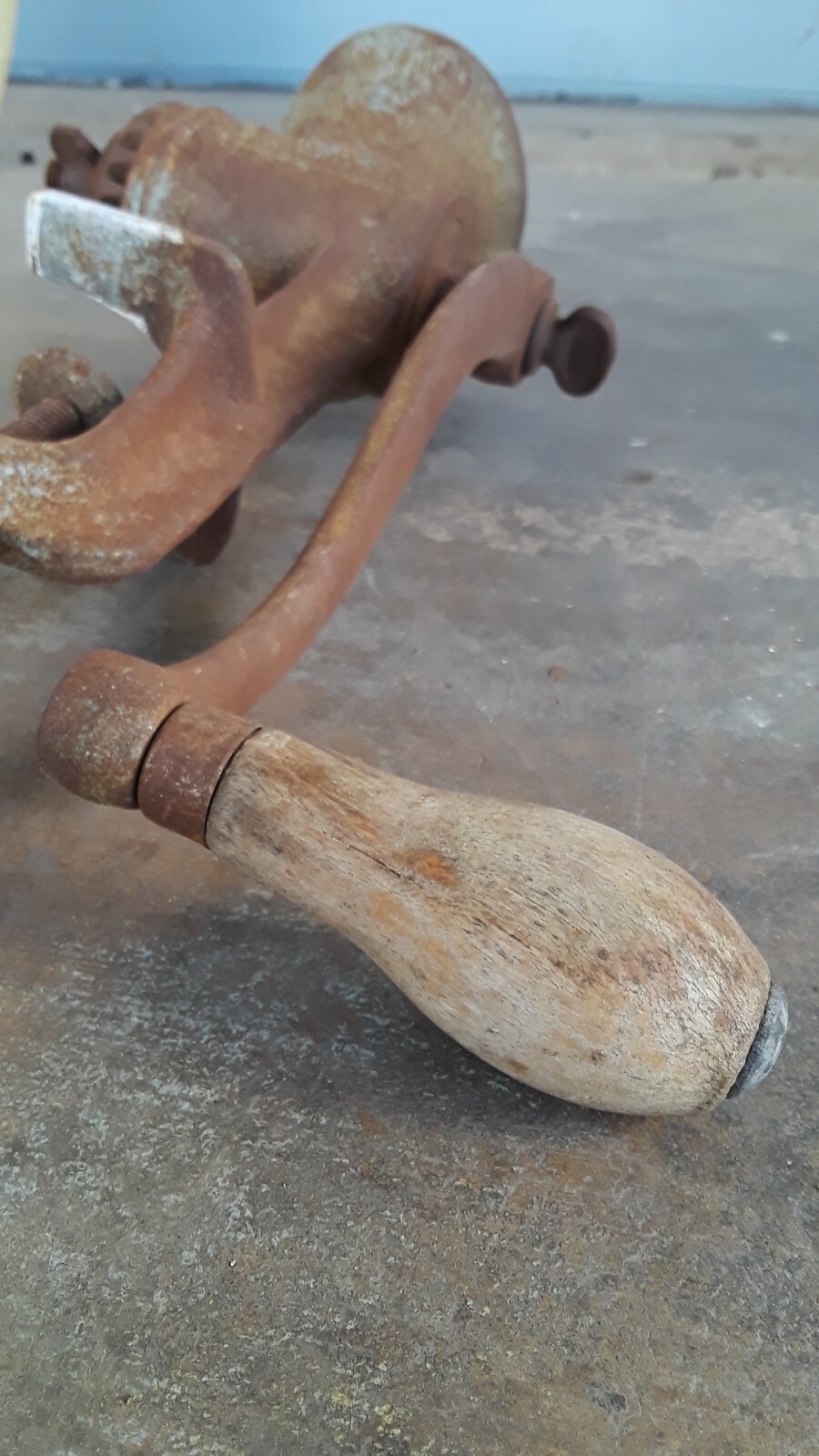 vintage No. 2 UNIVERSAL GRINDER Food Meat Chopper HAND CRANK table ...