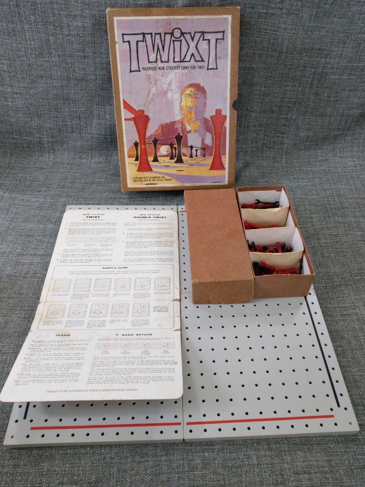3M Bookshelf Game TWIXT Vintage 1962 Strategy Board Game | eBay