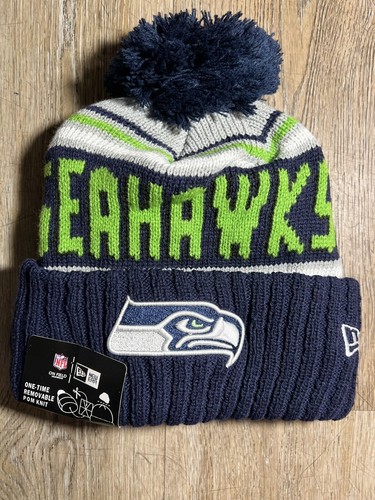 NFL Seattle Seahawks Beanie 2023 Cuffed Fleece Lined KNIT POMPOM 🇲🇽🇲🇽 ...