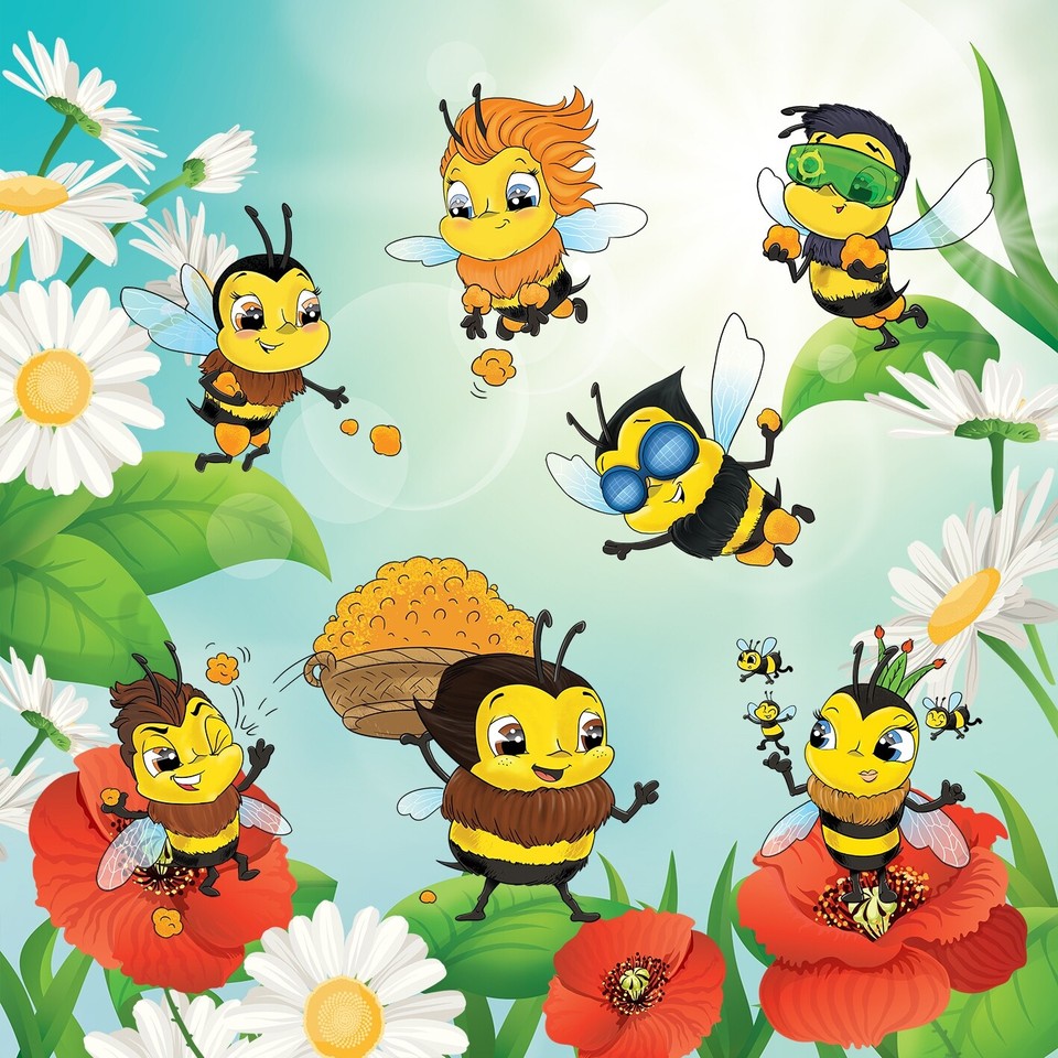 New UnBeelievables Bee Hero Educational hexagonal Cartoon Beetle ...