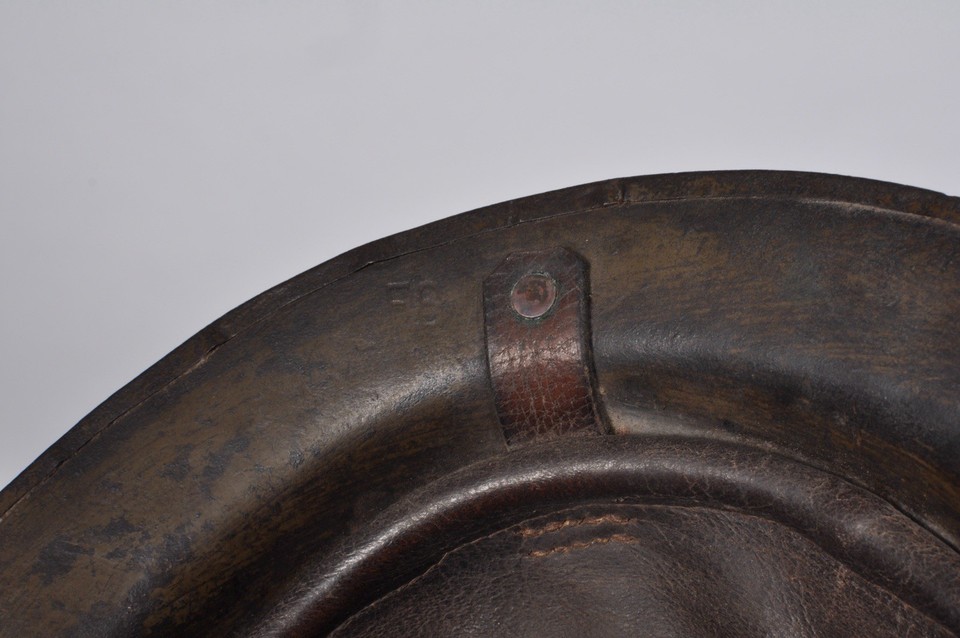 ORIGINAL WW1 PRIVATE PURCHASE OFFICERS BRODIE HELMET .. SOMERSET LIGHT ...