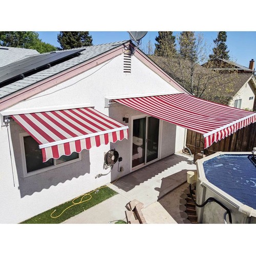 ALEKO Patio Awning 16x10 Feet Fabric Replacement 100 Polyester Canopy ...