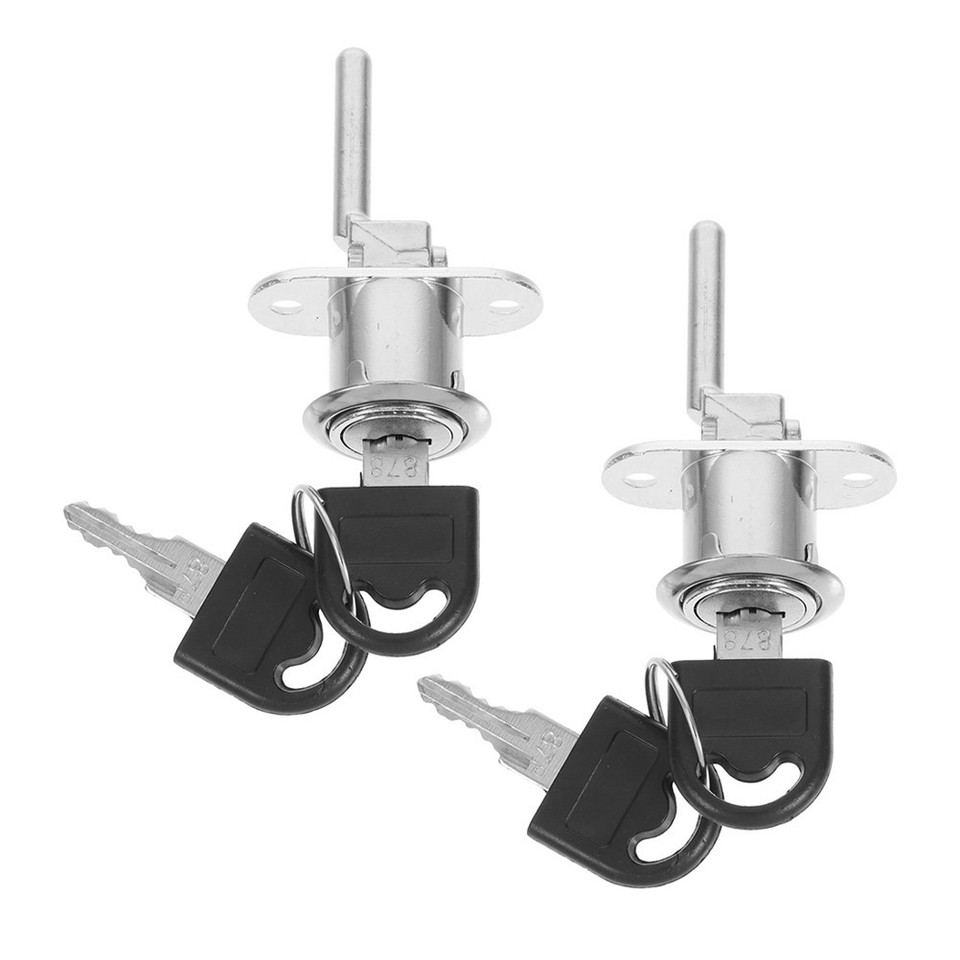2pcs Metal Drawer Locks For Office Desk Cabinet With Keys File Cabinet ...