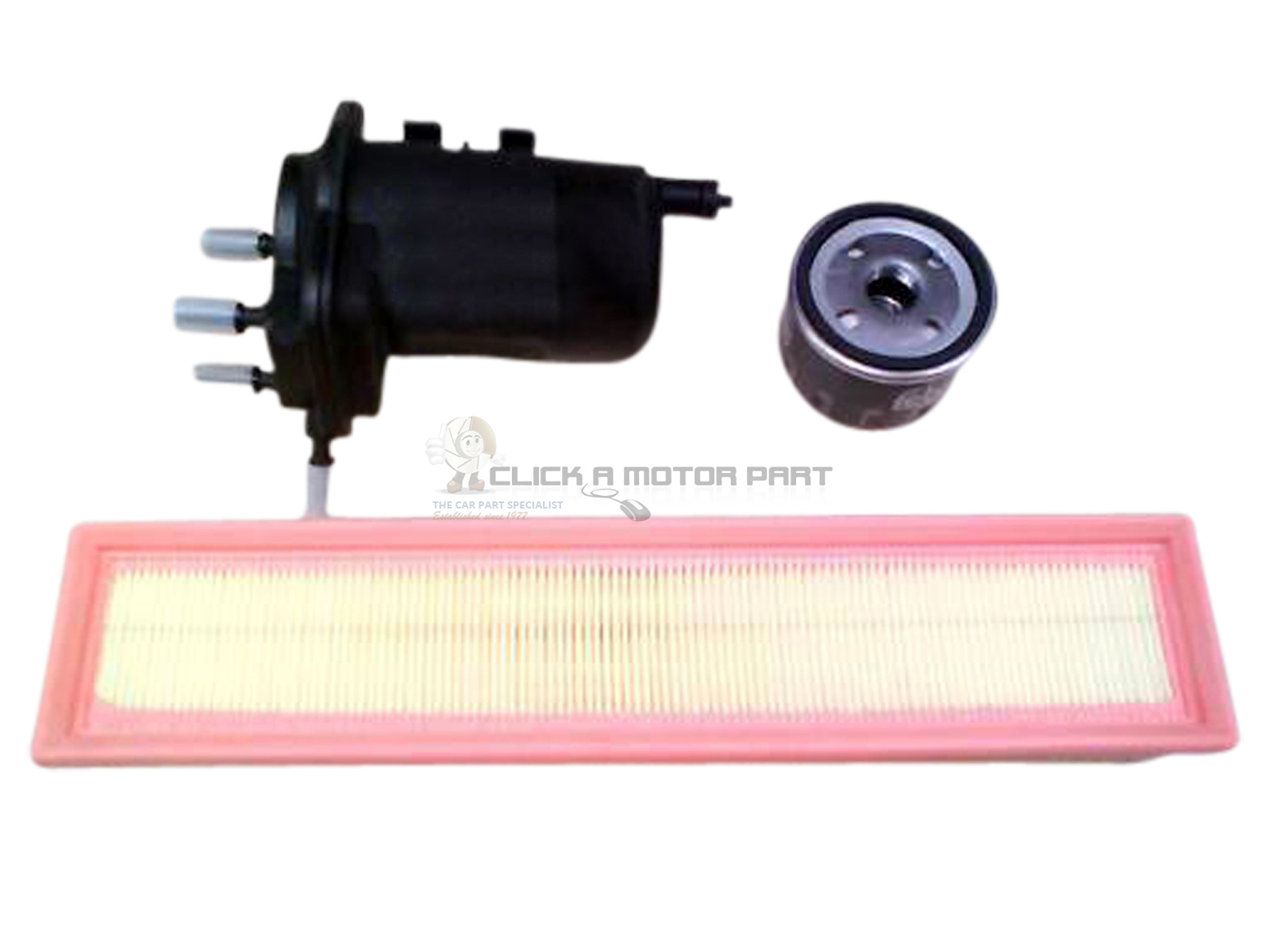 RENAULT CLIO MK2 1.5 DCI 2001-2004 SERVICE KIT OIL + AIR & FUEL DIESEL ...