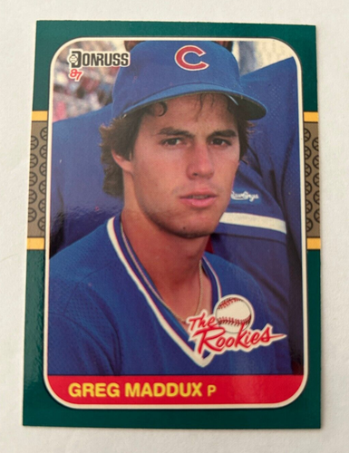 1987 Donruss Baseball Chicago Cubs Greg Maddux The Rookies Card#52 FREE ...
