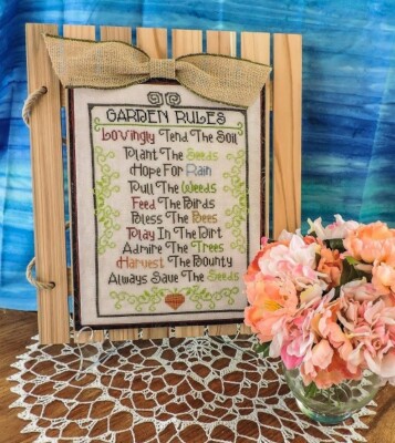 Garden Rules~Boulder Valley Stitching | eBay