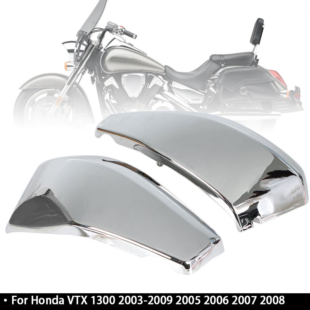 For Honda VTX 1300 2003-2009 2004 2005 2006 2007 2 Pcs Chrome Side ...