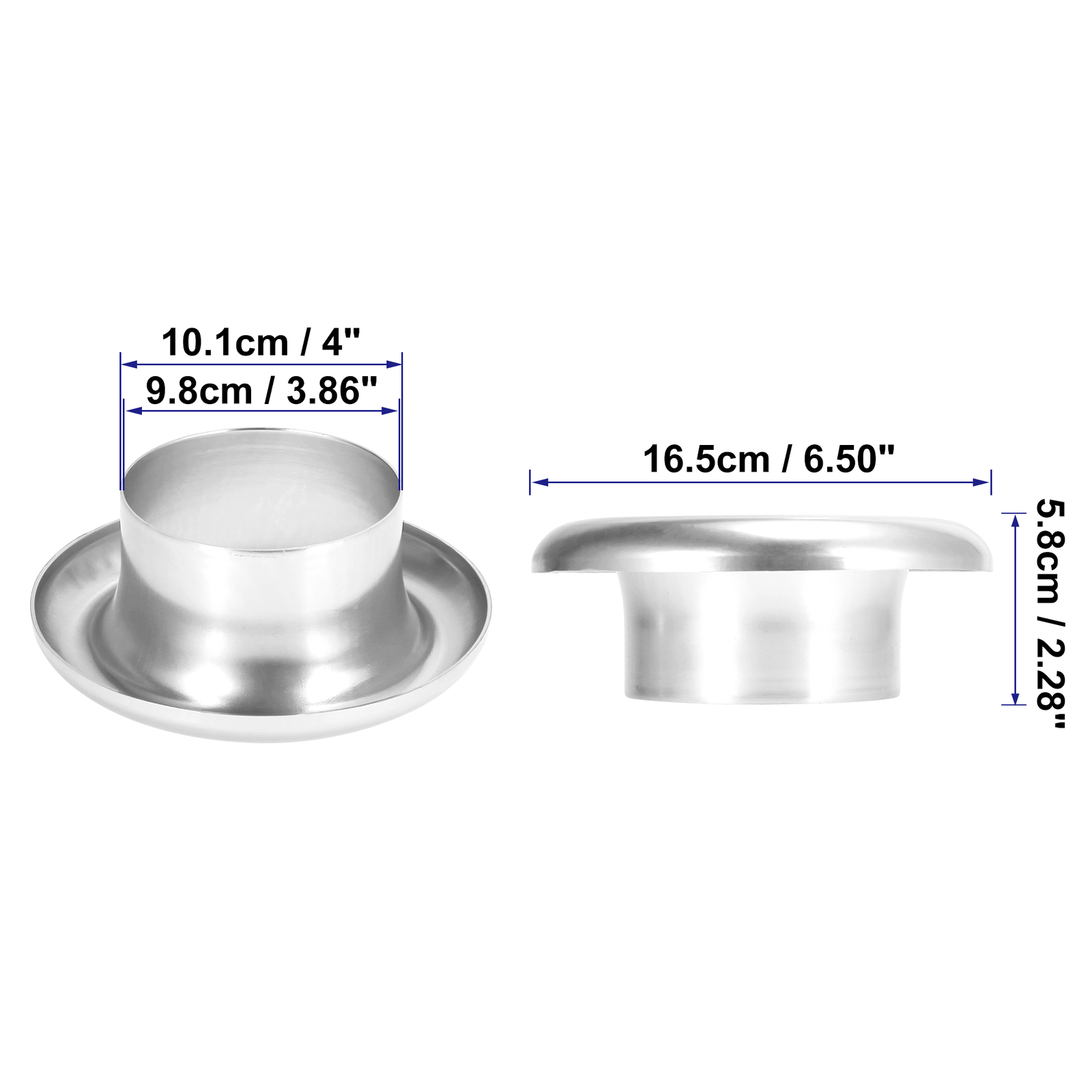 Universal 4" Bellmouth Velocity Stack Adapter Air Intake Turbo Horn ...