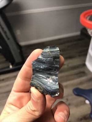 Blue Slag Glass Chunk Rock Aquarium Jewelry | eBay