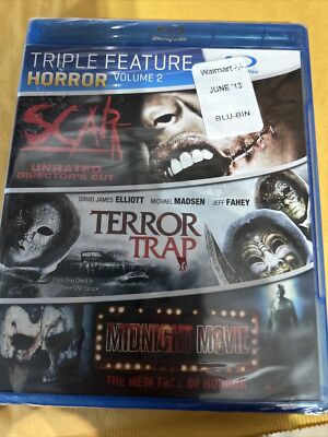 Triple Feature Horror Volume 2: Scar, Terror Trap, Midnight Movie Blu ...