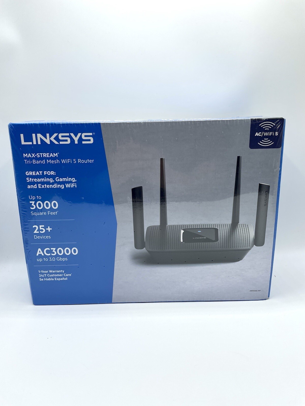 Linksys+MR9000+Max-Stream+AC3000Tri-Band+Mesh+Wifi+5+Wireless+Router+w ...