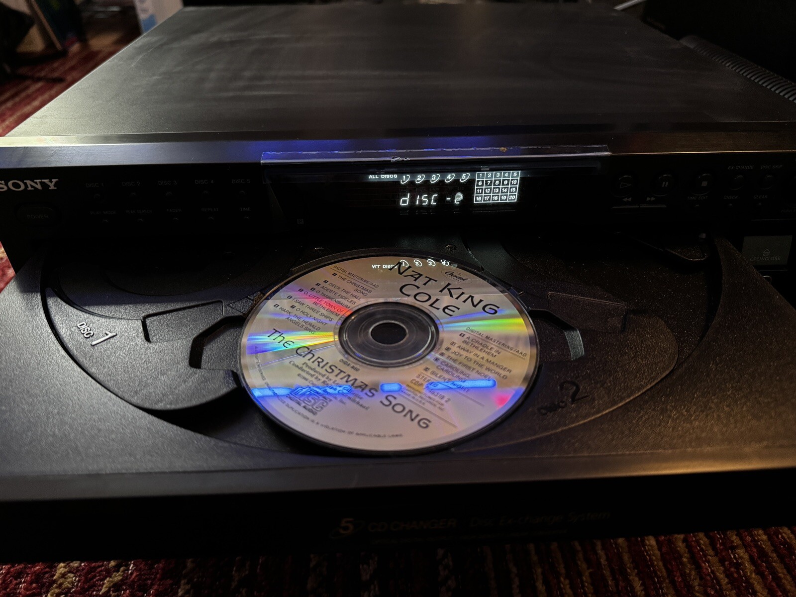 SONY CDP-CE375 5-Disc CD Changer Player System Works Great! No Remote ...