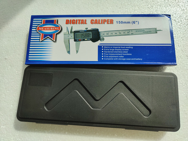 LED Digital Caliper Vernier 6" 150mm CNC Electronic Micrometer Ruler ...