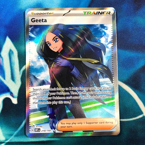 Geeta - 218/197 - Full Art Rare Obsidian Flames - Pokemon Card - NM | eBay