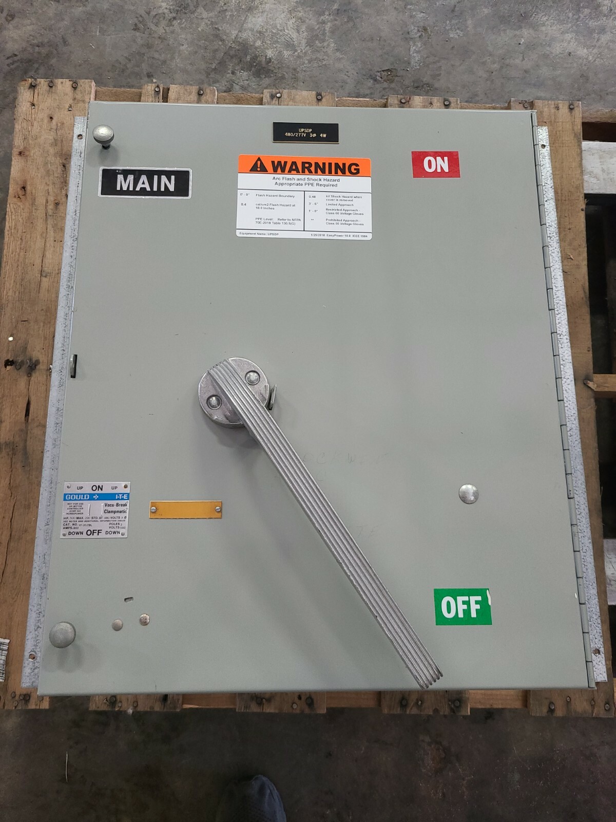 ITE VF357BL 800A 600V Fused Panelboard Switch- MR 101 | eBay