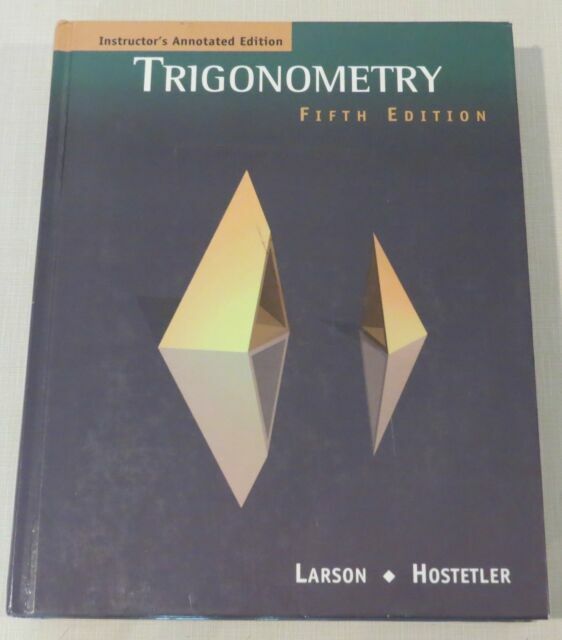 Trigonometry (instructor's Annotated Edition) by Ron Larson for sale ...