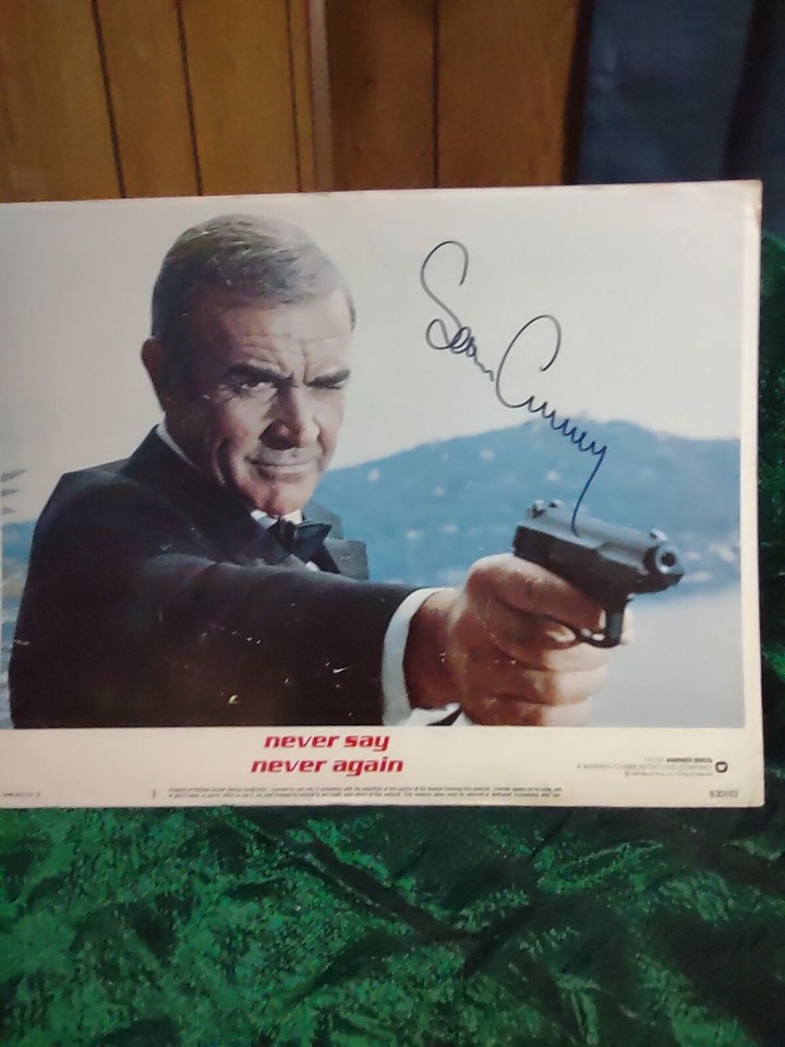 Sean Connery signed James Bond 007 Lobby Card 11x14 W/ FRAME & W/COA ...