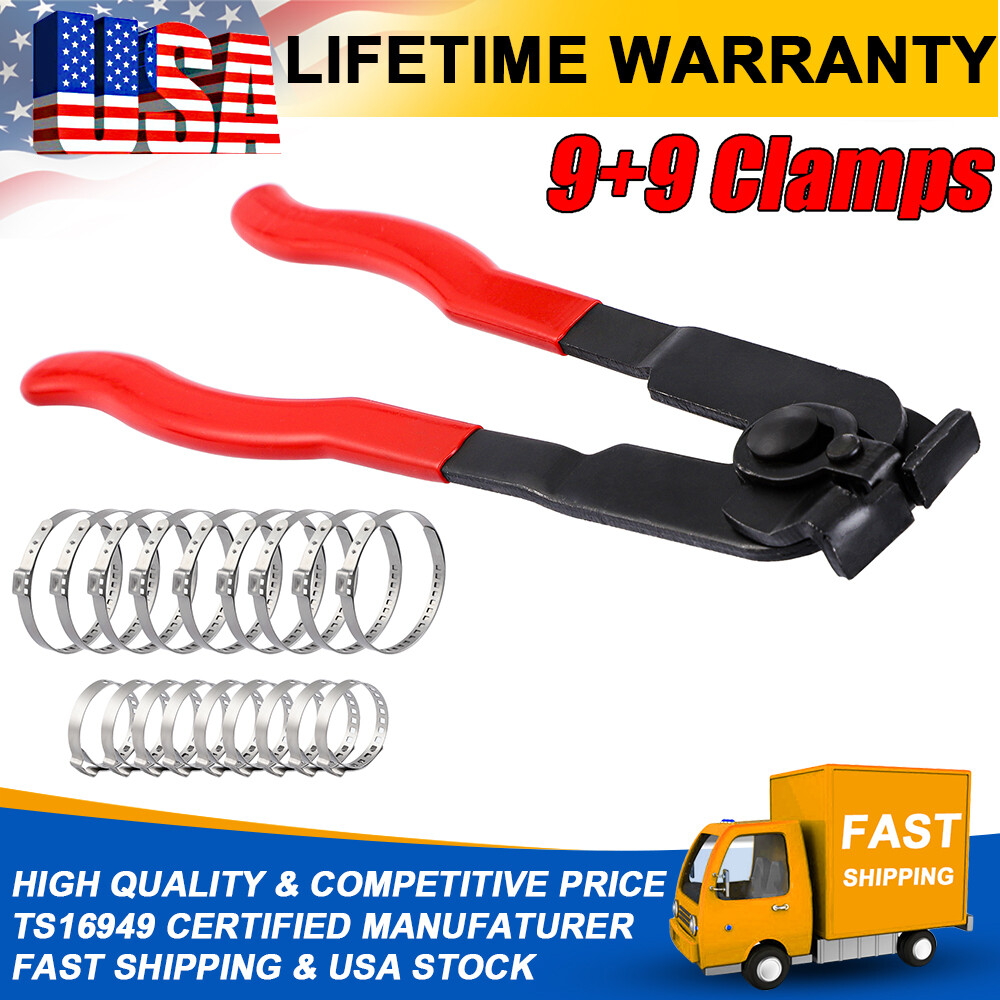 Universal Fit For ATV Axle CV Joint Boot Pliers Clamp + 18 Crimp Bands ...