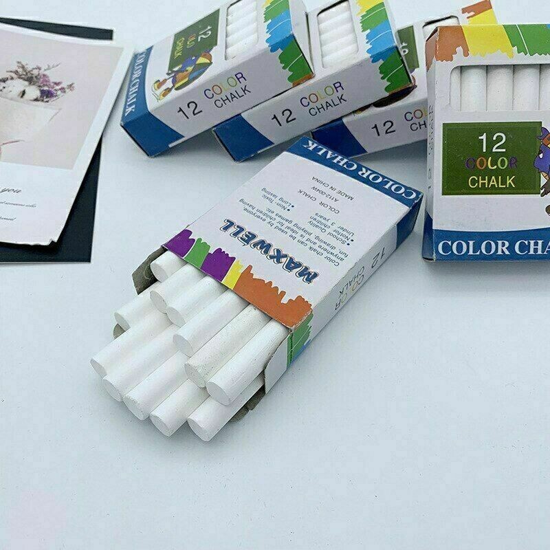 Chalk 12 Sticks Multi Assorted - Blackboard Playground School Art Craft ...