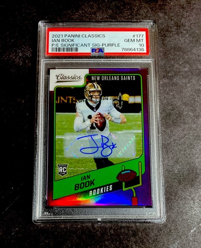 2021 PANINI CLASSICS IAN BOOK ROOKIE AUTO SIGNATURE PURPLE /25 SAINTS ...