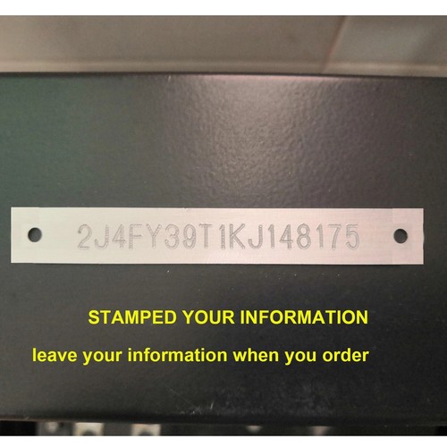 SERIAL DATA VIN ID PLATE STAMPED MODEL NUMBER TAG HIN HULL VEHICLE ...