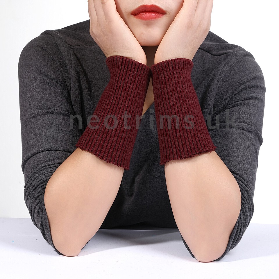 Rib Knit Cuffs Pair,Tubular Ribbing Seamless Cuffing Fabric ReVamp ...