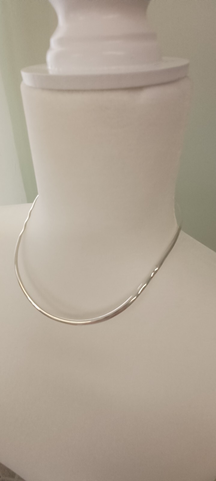 925 Sterling Silver Jewelry 4mm U-Open Back Choker/Collar/Necklace