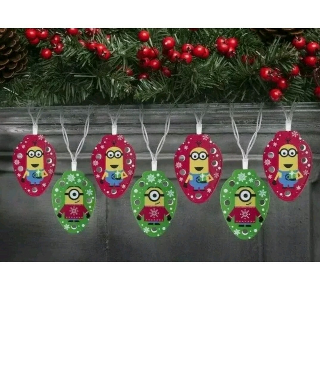 Gemmy Merry Minions Mischief 3.75-ft White LED Battery-Operated Light 7 ...