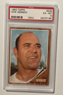 1962 Topps #536 Dick Gernert PSA 6 | eBay