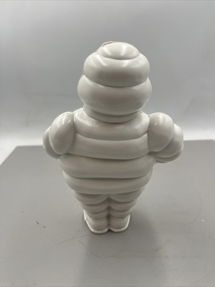 Michelin man Bibendum Petitcollin Vinyl Figure Made in France squeaky ...