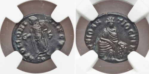 ROMAN EMPIRE GREAT CHRISTIAN PERSECUTION QUARTER NUMMUS 305-313 AD NGC ...