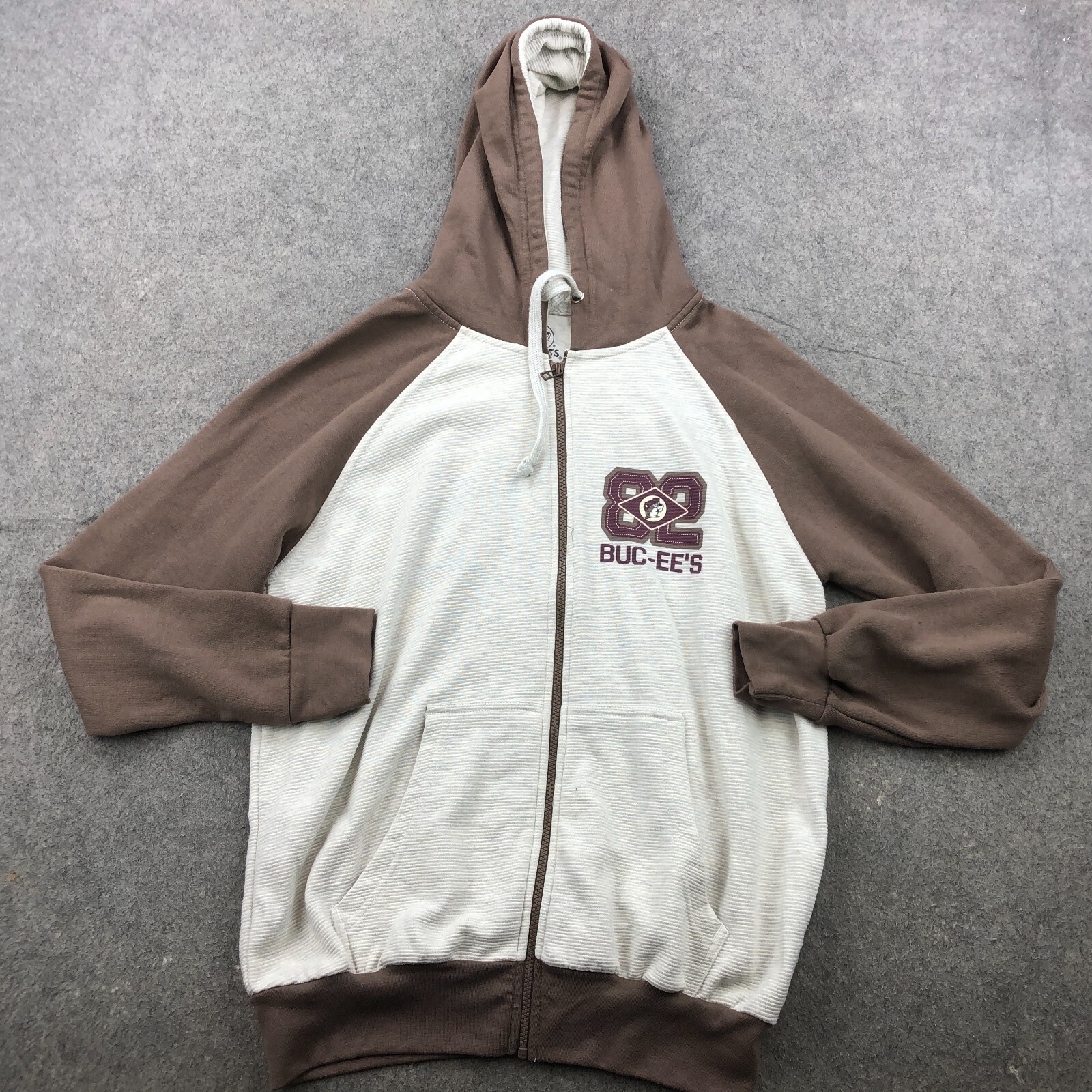 Buc-ees Jacket Mens Small Brown Full Zip Embroidered … - Gem