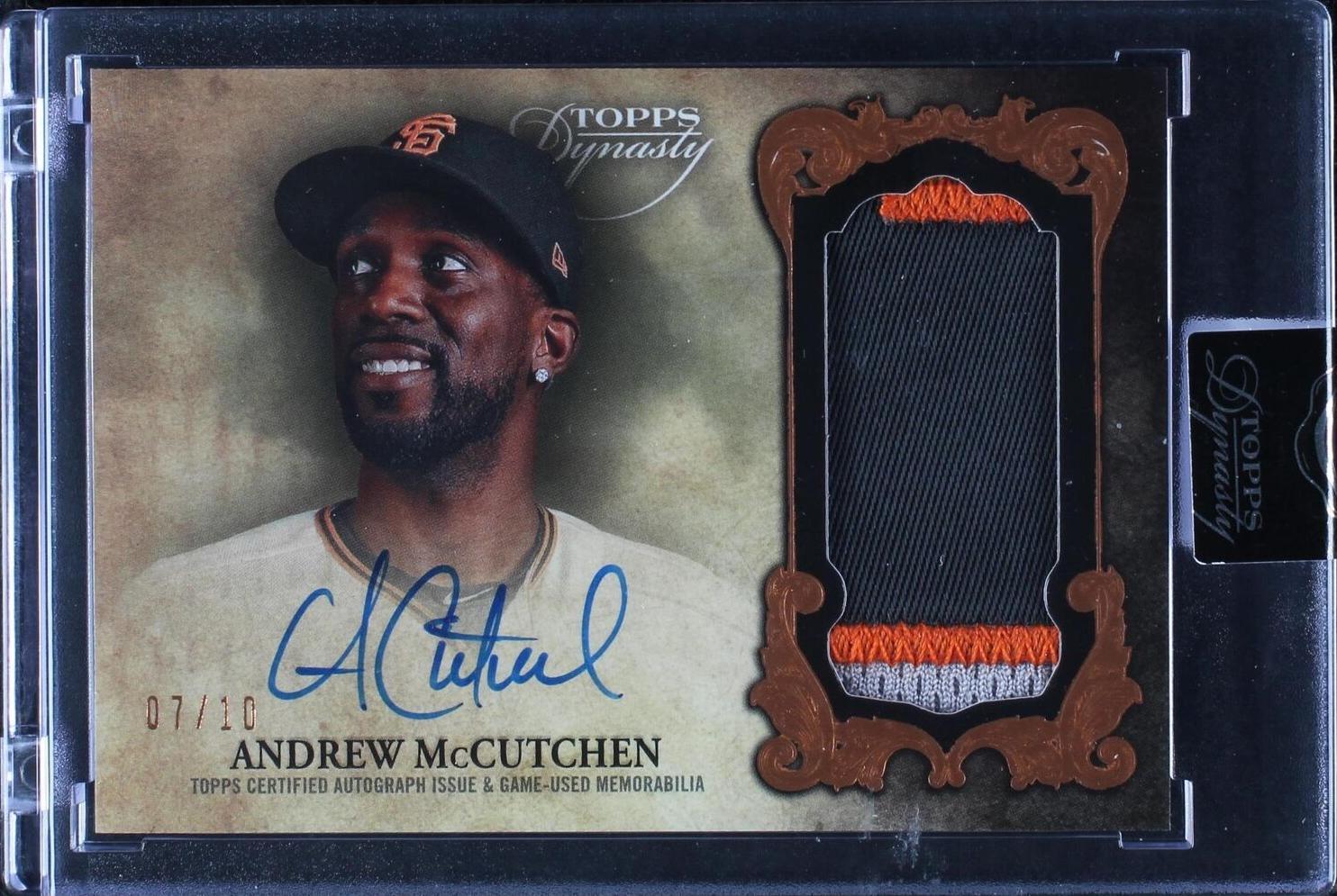 2021 Topps Dynasty - Autograph Patches Andrew McCutchen #DAP-AM6 /10 ...