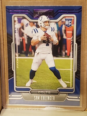 Sam Ehlinger 2021 Playbook Purple Rookie Card Indianapolis Colts QB | eBay