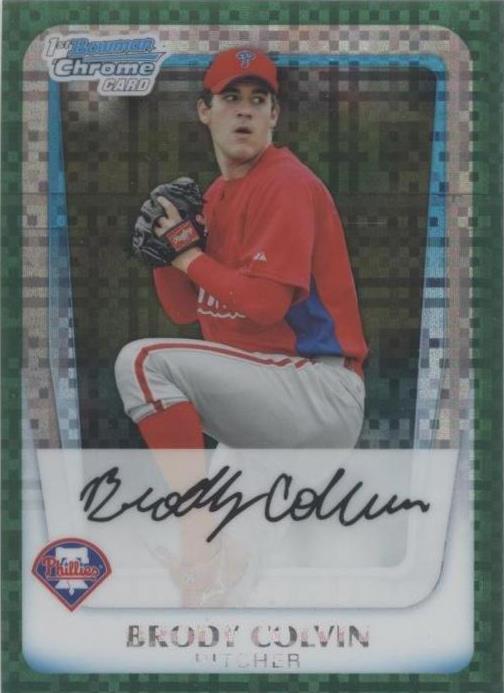 2011 Bowman Chrome - Prospects Brody Colvin #BCP162 Green X-Fractor (RC ...