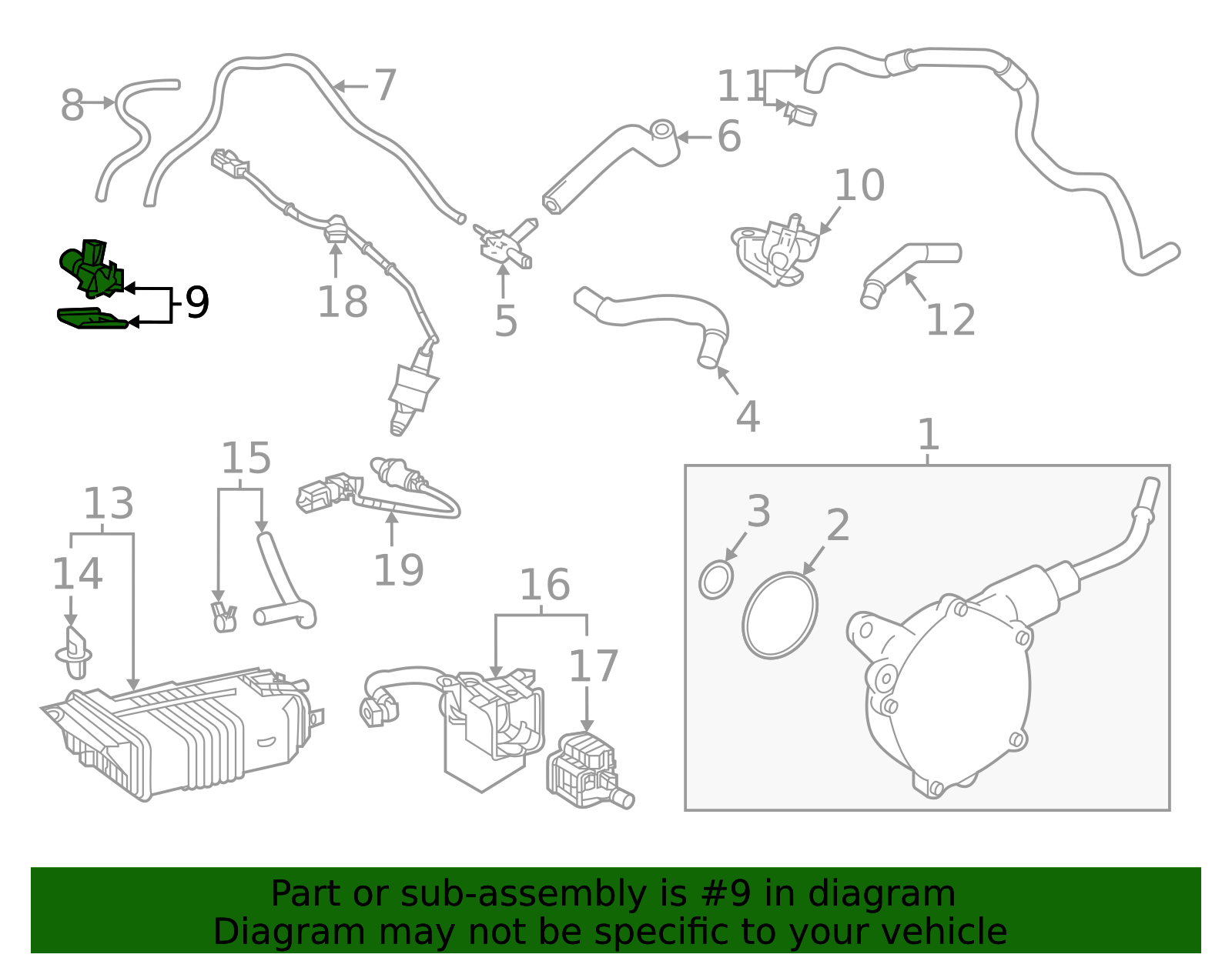 Toyota Genuine OEM 25860-31120 Valve ASSY Vacuum 2586031120 for sale ...