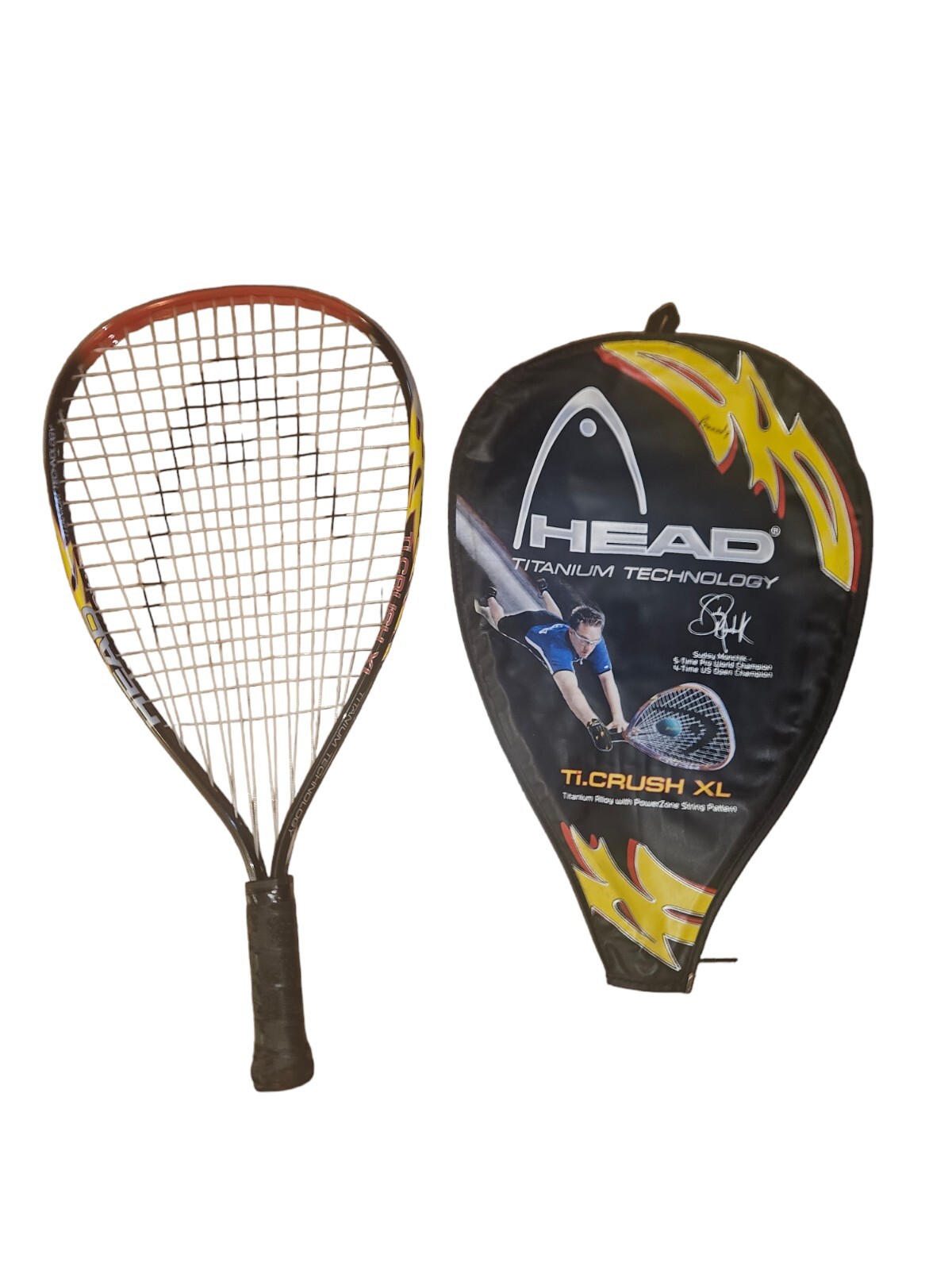 Head Ti.Crush XL 3 5/8 Titanium Technology RacquetBall Sudsy Monchik | eBay