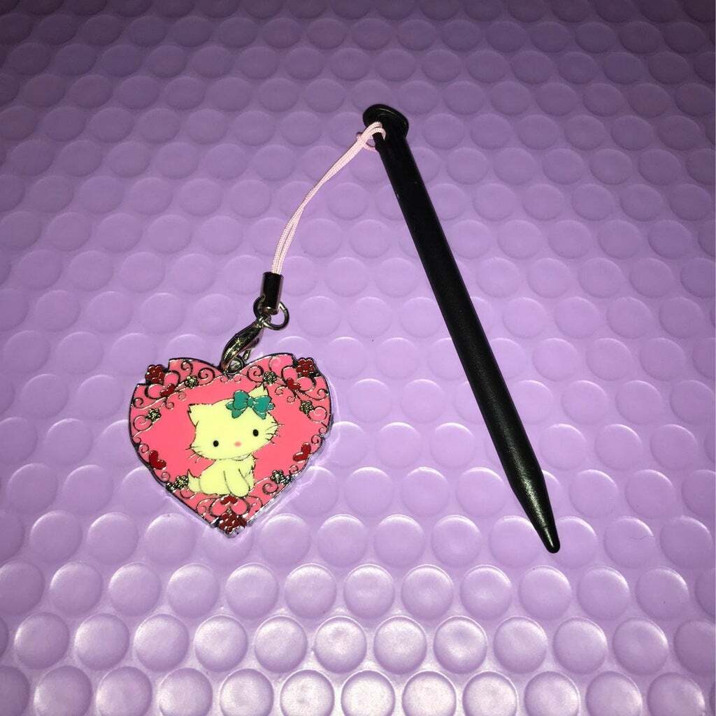 New 3DS XL Stylus with Kitty Charm - Stylus & Charm for Nintendo DS ...